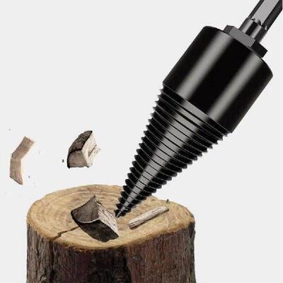 Firewood Chopper Chop Wood Drill Bit Splitting Tool