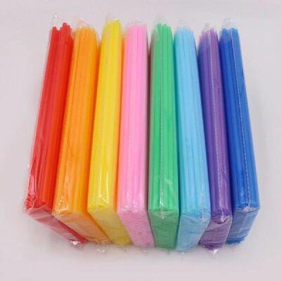 200 Pieces Plastic Straws Disposable Drinking Smoothie