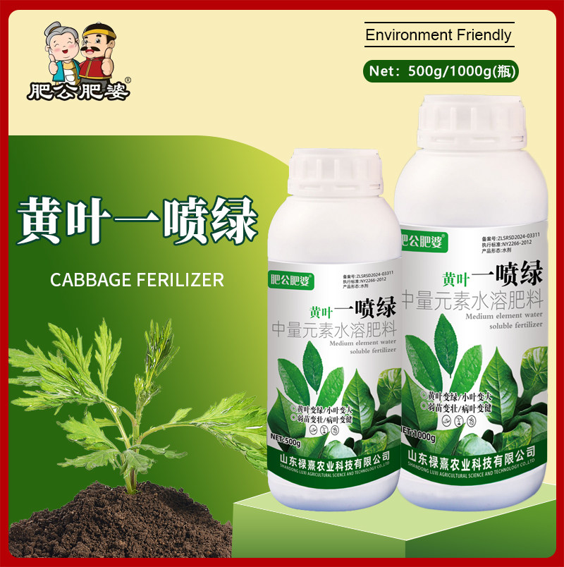 正品黄叶一喷绿黄叶变绿小叶变大蔬菜花卉果树微量元素通用水溶肥