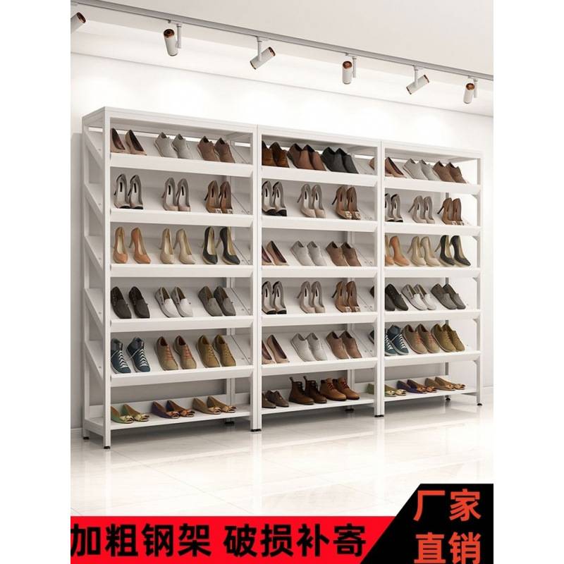 斜面展示架货架鞋柜店店铺商场超市拖鞋多层陈列架斜面置物架