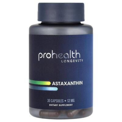 ProHealth Longevity,Astaxanthin, 12 mg, 30 Capsules
