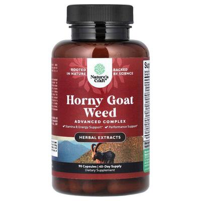 Natures Craft,Horny Goat Weed, Advanced Complex, 90 Capsules