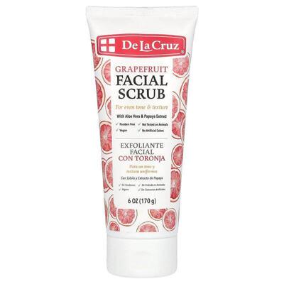 De La Cruz,Facial Scrub, Grapefruit, 6 oz (170 g)
