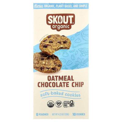 Skout Organic,Soft-Baked Cookies, Oatmeal Chocolate Chip, 5