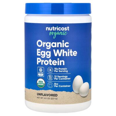 Nutricost,Organic Egg White Protein, Unflavored, 8.1 oz (227