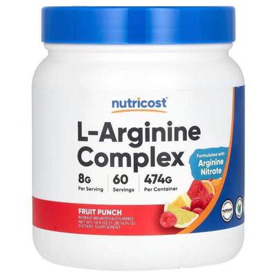 Nutricost,L-Arginine Complex, Fruit Punch, 16.9 oz (474 g)