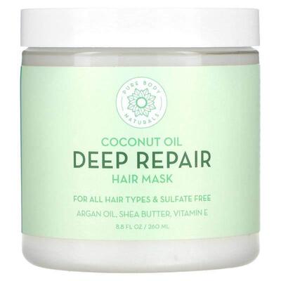 Pure Body Naturals,椰子油，深层发膜，8.8 盎司（260 毫升）