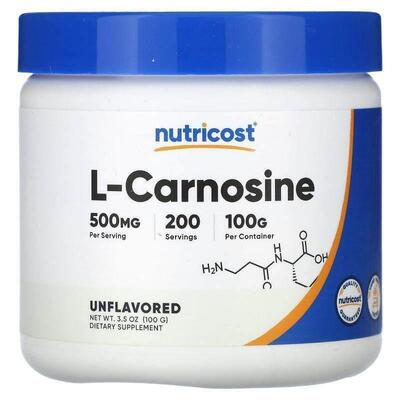Nutricost,L-Carnosine, Unflavored, 3.5 oz (100 g)