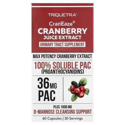 Triquetra Health,CranEaze®，蔓越莓汁提取物，60 粒胶囊