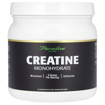 Paradise Herbs,Creatine Monohydrate, Unflavored, 500 g