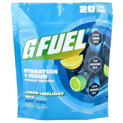 GFUEL，+聚焦，电解质饮料与Cognizin®混合，柠檬酸橙
