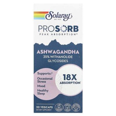 Solaray,南非醉茄，30 粒素食胶囊