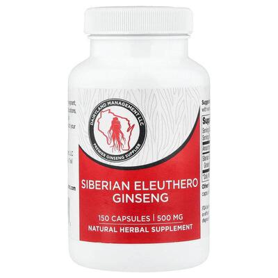 Dairyland Ginseng,Siberian Eleuthero Ginseng, 500 mg, 150 Ca
