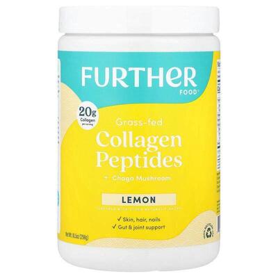 Further Food,Grass-Fed Collagen Peptides + Chaga Mushroom, L