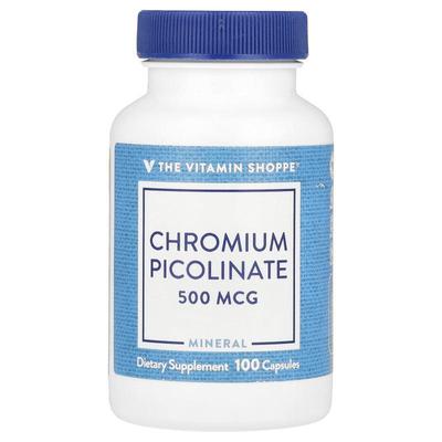 The Vitamin Shoppe,Chromium Picolinate, 500 mcg, 100 Capsule