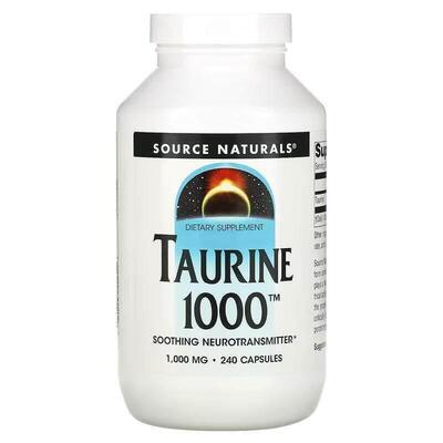 Source Naturals/源美牛磺酸1000Taurine 1000晚间下班温暖相伴