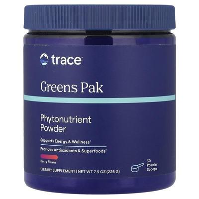 Trace,Greens Pak, Phytonutrient Powder, Berry
