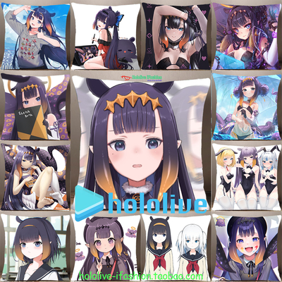 Hololive 一伊那尔栖 Ina Vtuber 虚拟主播定制方形抱枕方枕靠枕
