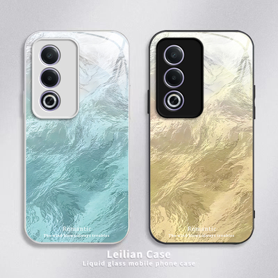 适用OPPOA3x手机壳OPPO新款A3i5G保护OPPOAX套OPA/OPPA硬玻璃OPP0PP0PPO全包PPOA/OPOA防摔OPOPA男女渐变羽纱