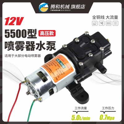12V铜线电动喷雾器水泵5500型
