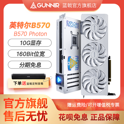 蓝戟Intel  Arc B570 Photon W 10GB电竞游戏电脑显卡