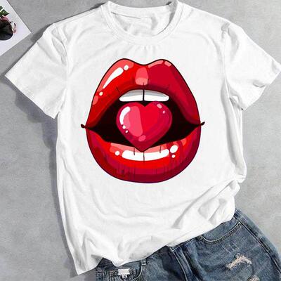 Women's Horse & Floral Print Round Neck Tee