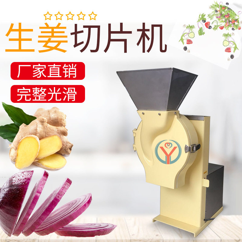 立式生姜大蒜切片机 商用厨房马铃薯洋葱切薄片机 红葱头切段机