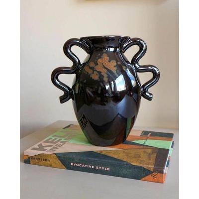 Verso vase花瓶北欧摆件经典花瓶双耳花瓶陶瓷釉面