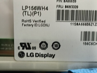 LG拆机LP156WH4大口40针LED中厚拆机A屏
