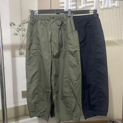 丽贝卡23135正品2025夏季新款高腰薄款速干面料气球裤八/九分裤女