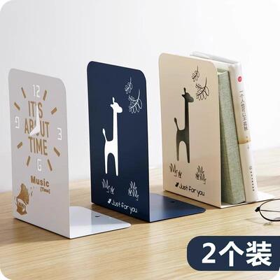 Bookend and bookshelf, simple large metal book clamp separat