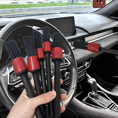 5-Piece Car Detailing Brush Set, Including Gap Cleaning Brus