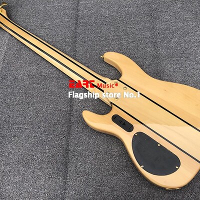High-grade 6-sktring electric bass, treetop maple veneer, go
