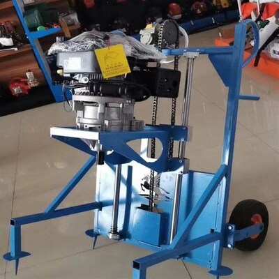 深度作业钻杆挖坑机 双人手推z30直径打眼机 建筑工程挖坑机