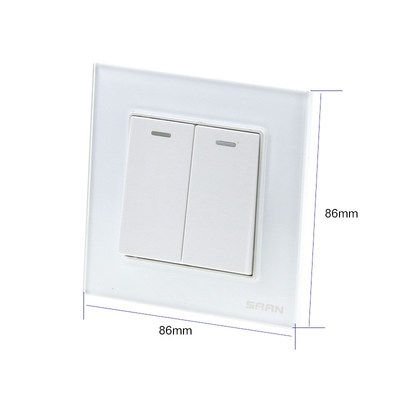 High quality electrician two open double controlU switch wal