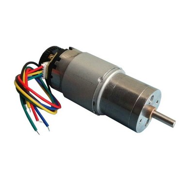 DC Geacred Motor With Encoder Motors With Encoder 12V 125RPM