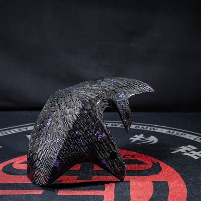 九号电动车E300P改装蜂u窝紫箔碳纤维前挡泥板原厂外壳前土除挡泥