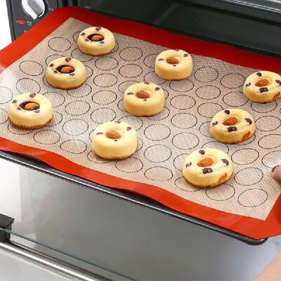 极速Non-Sticki Silicone Baking Mat Cookie Pad Rolling Dough