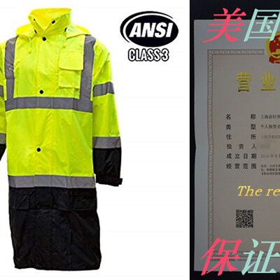 极速Troy Safety Class 3 Rainwear Reflective PHi-Viz Black Bo