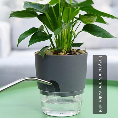 极速Waatering Planter Handmade 2 Layer Self Watering Plant F