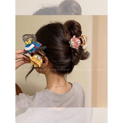 极速夏季快乐的派大星~可爱抓夹甜美inFs发夹后脑勺女生2023新款