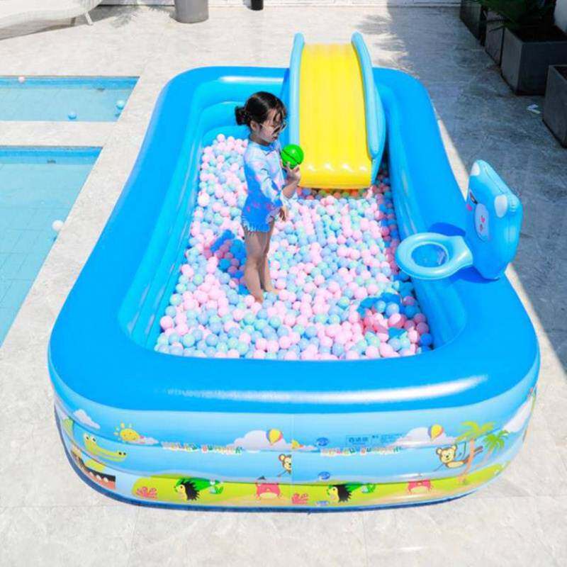 新品。。小儿设备儿童充气泳池y家用幼儿男塑料沐浴游泳环保室内