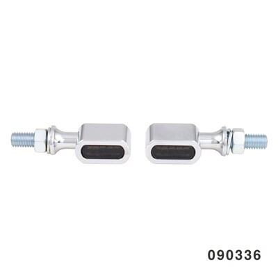 哈雷883 1200突破者肥仔街霸路威S改装HLED迷你前后转向灯X48黑色