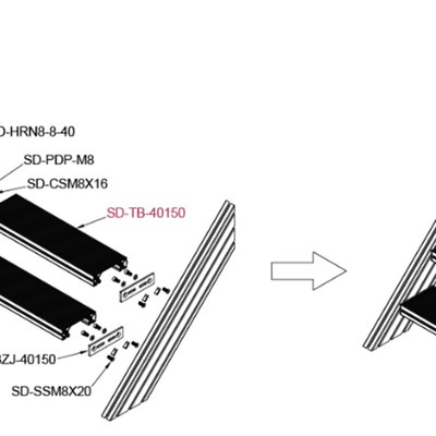 工业铝挤型材料踏板k40150铝踏板梯步楼梯踏板防滑铝梯步平台定制