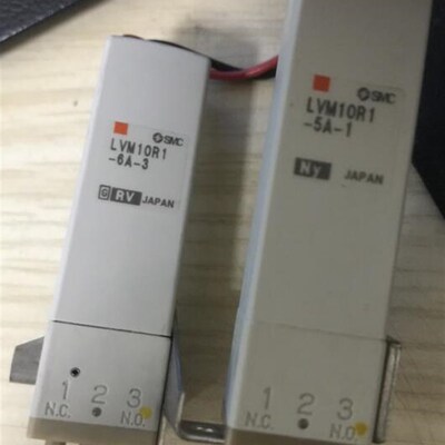 SMC小型化学液直通式电磁阀LVM10R1-5A-1,2通直接配X管式DC24V