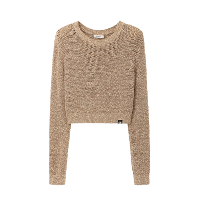 AVVENN圆领微落肩毛衫