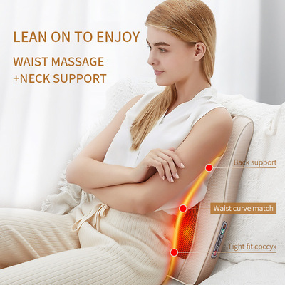 极速Neck Massagerm Car Home Back Waist Massage Pillow Cushio