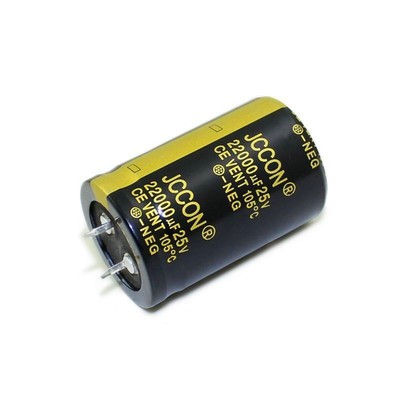 25v22000uf  25v JCCON黑金 音响功放电源铝电解电容 30x45