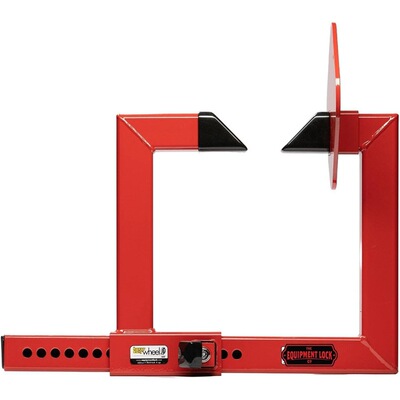 YH3098 钢制重型车轮锁 通用防盗旅行锁 拖车车轮锁20-1/2 英寸宽