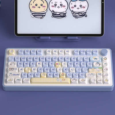 吉伊卡瓦MOT主题键帽三小只乌萨奇小八主键帽PBT材质热升华工艺